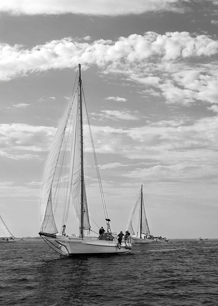 2023 Deal Island Skipjack Races - The Rebecca T Ruark Leading the Kath ...